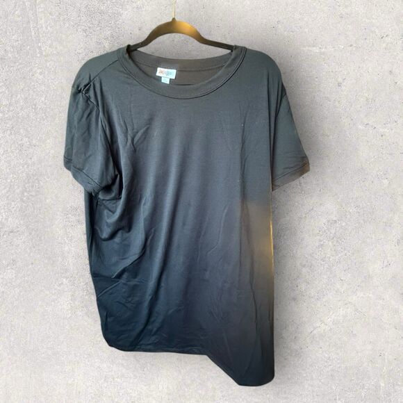 LuLaRoe | Tops | Lularoe Liv Tshirtsize 2xl Solid Gray Printnwt Htf ...